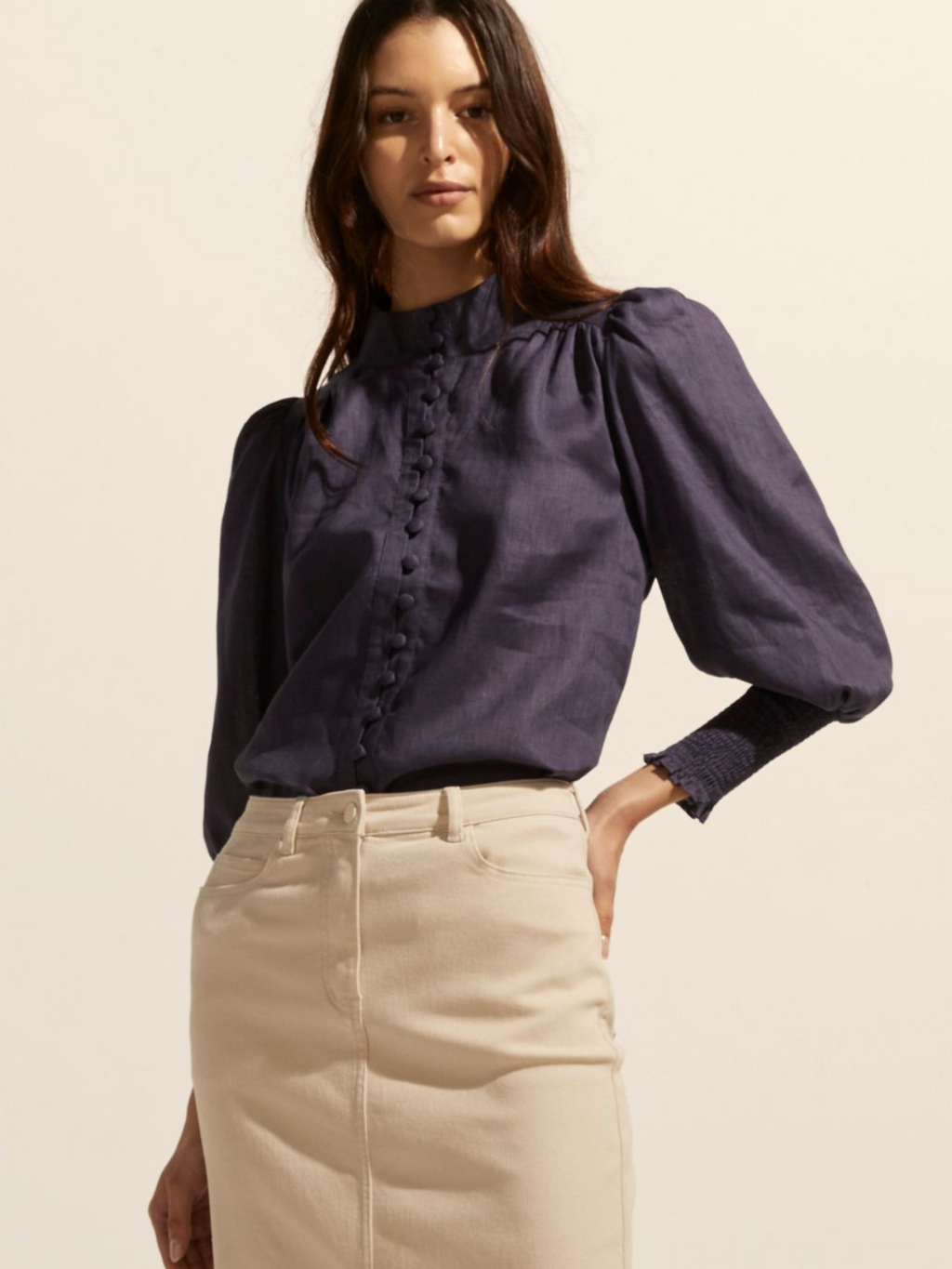 Pippa Pier Indigo Top | Sonsie Boutique